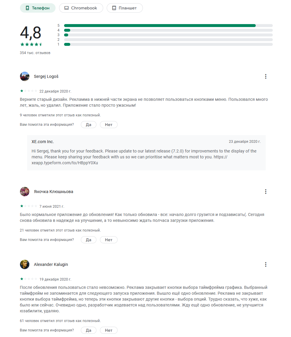 Xe Com Currency Converter обменник : отзывы юзеров о работе валютника 📉 Работать ли с XeCom ...